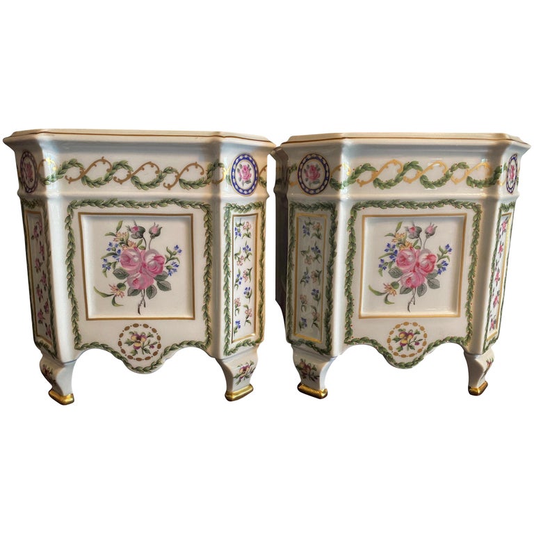 Vintage Haviland Limoges Louveciennes Cachepot (1) at 1stDibs