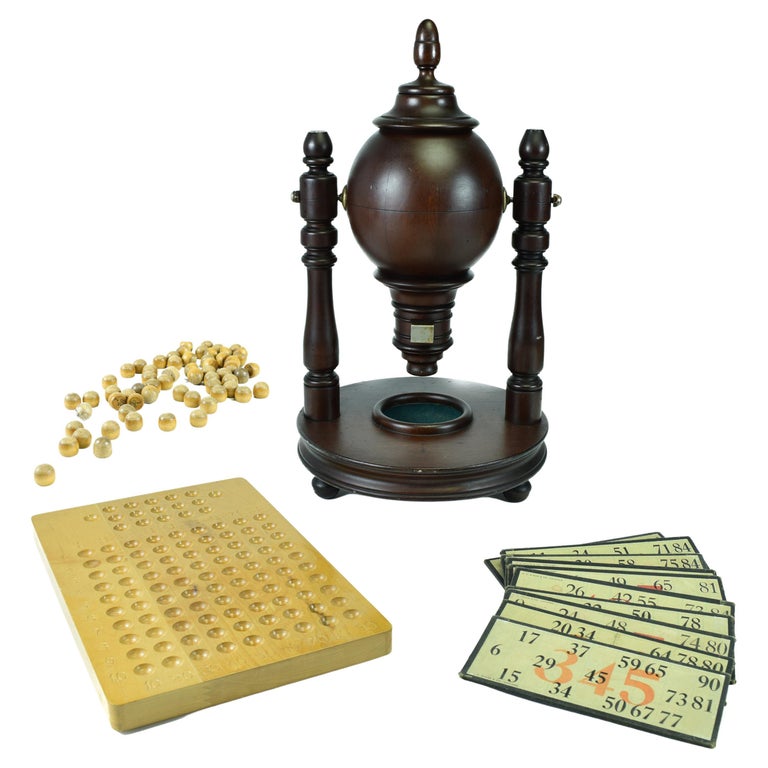 Vintage H.C. Evans Complete Keno Goose Gambling Set For Sale at 1stDibs