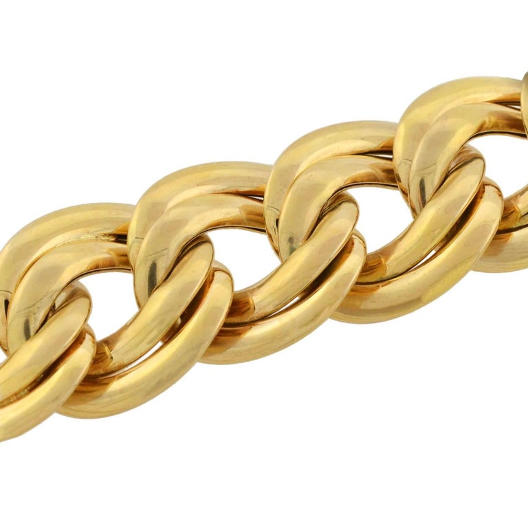 Vintage Heavy Double Cuban Link Gold Chain Necklace at 1stDibs | double ...