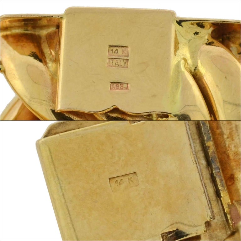 Vintage Heavy Double Cuban Link Gold Chain Necklace at 1stDibs | double ...