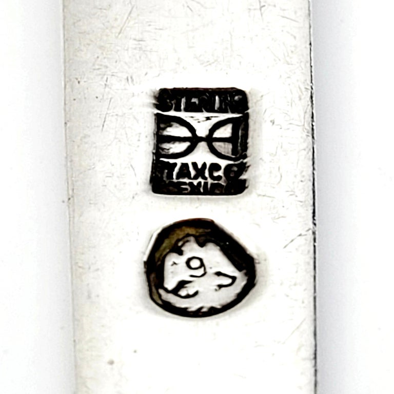 Vintage Hector Aguilar Taxco Sterling Silver Aztec Cocktail Fork For ...