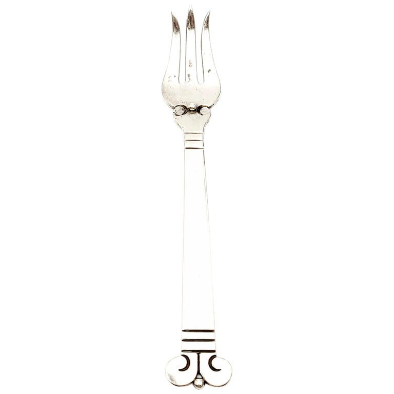 Vintage Hector Aguilar Taxco Sterling Silver Aztec Cocktail Fork For ...