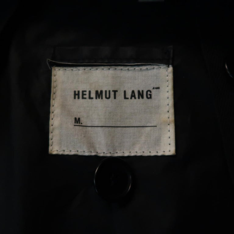 Vintage HELMUT LANG Size M Black Astro Pillow Neck Bondage Strap Vest ...