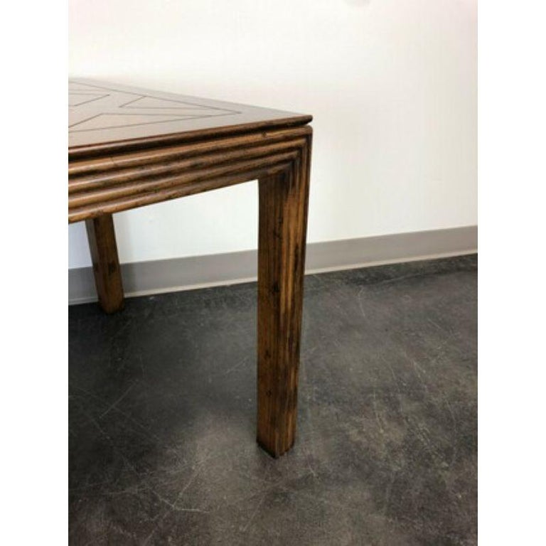 HENREDON Artefacts Campaign Style Square Accent Table For Sale at 1stDibs