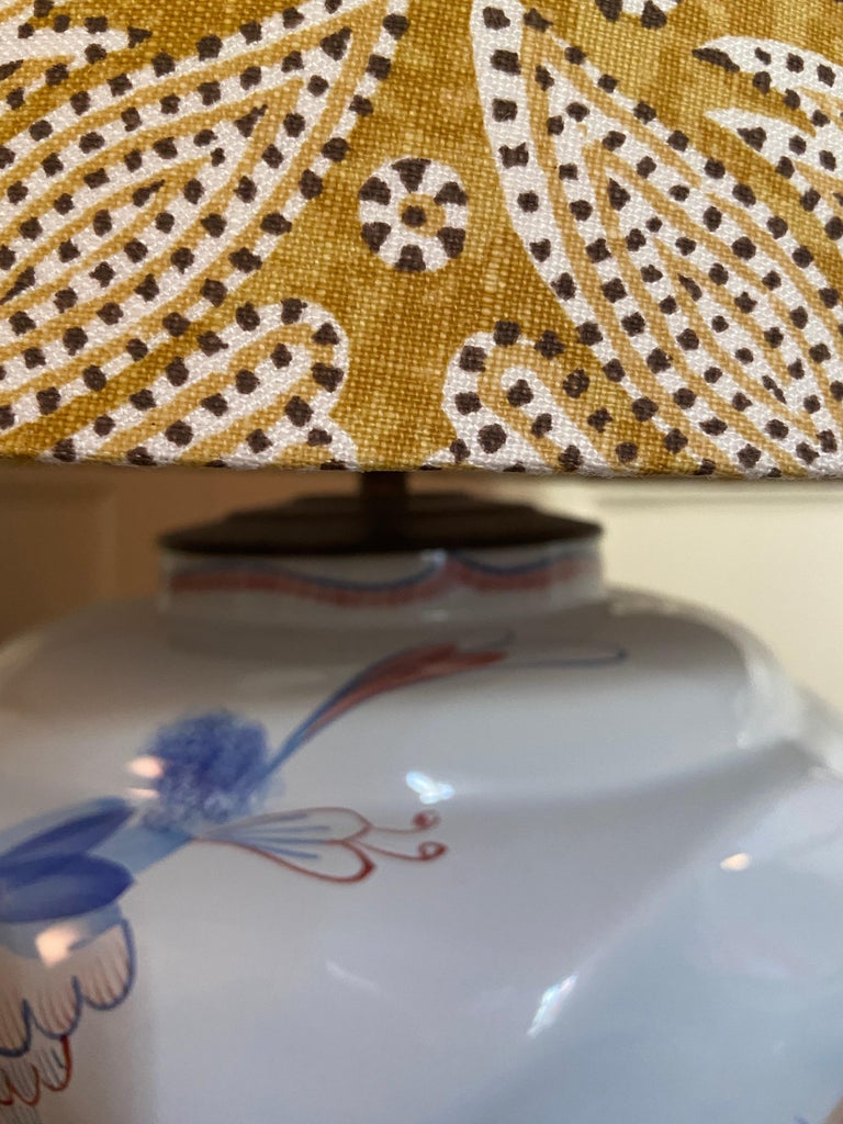 Vintage Henriot Quimper Faience Table Lamp, France, Late 20th-Century ...