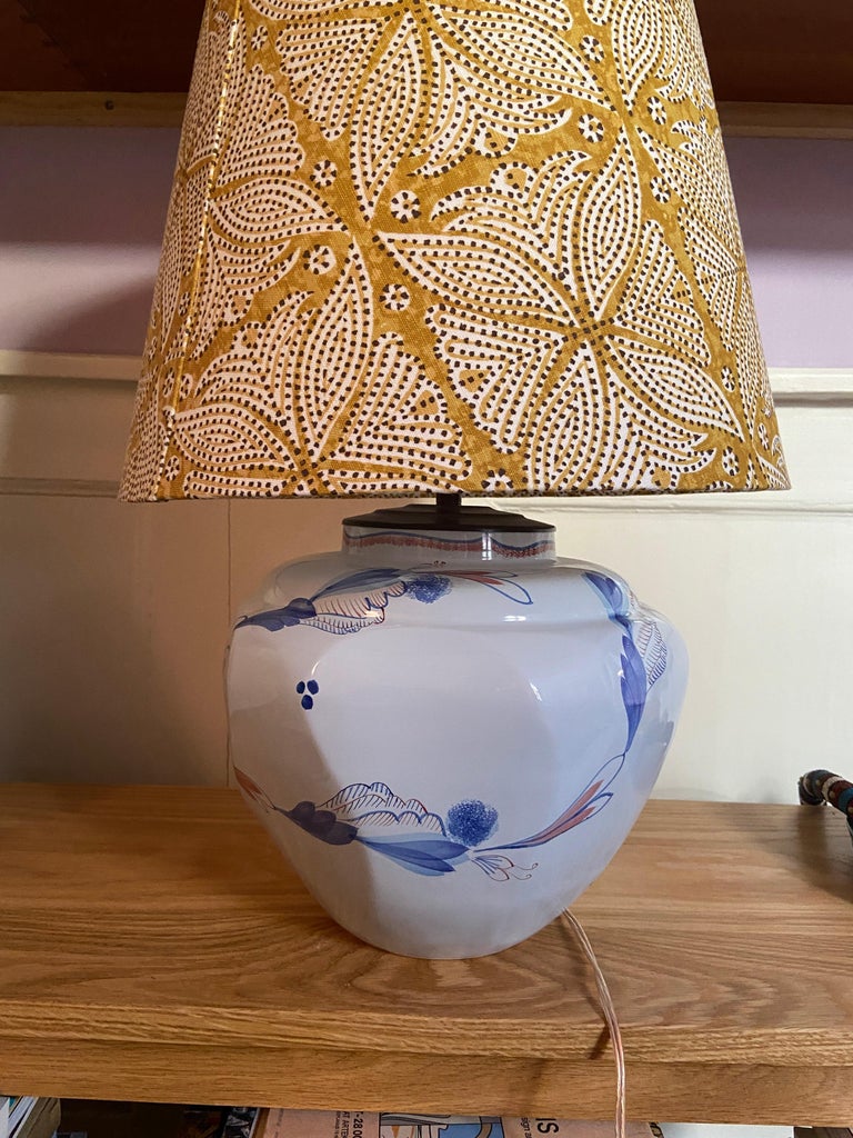 Vintage Henriot Quimper Faience Table Lamp, France, Late 20th-Century ...