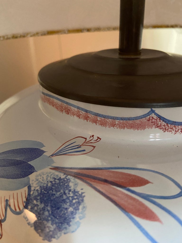 Vintage Henriot Quimper Faience Table Lamp, France, Late 20th-Century ...