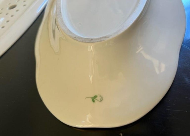 Vintage Herend Fish Platter With Strainer, C. 1960's For Sale at 1stDibs