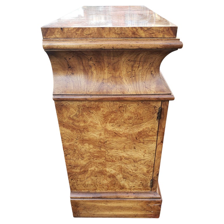 Vintage Heritage Asian Inspired Walnut Burl Cabinet, circa 1960s For ...