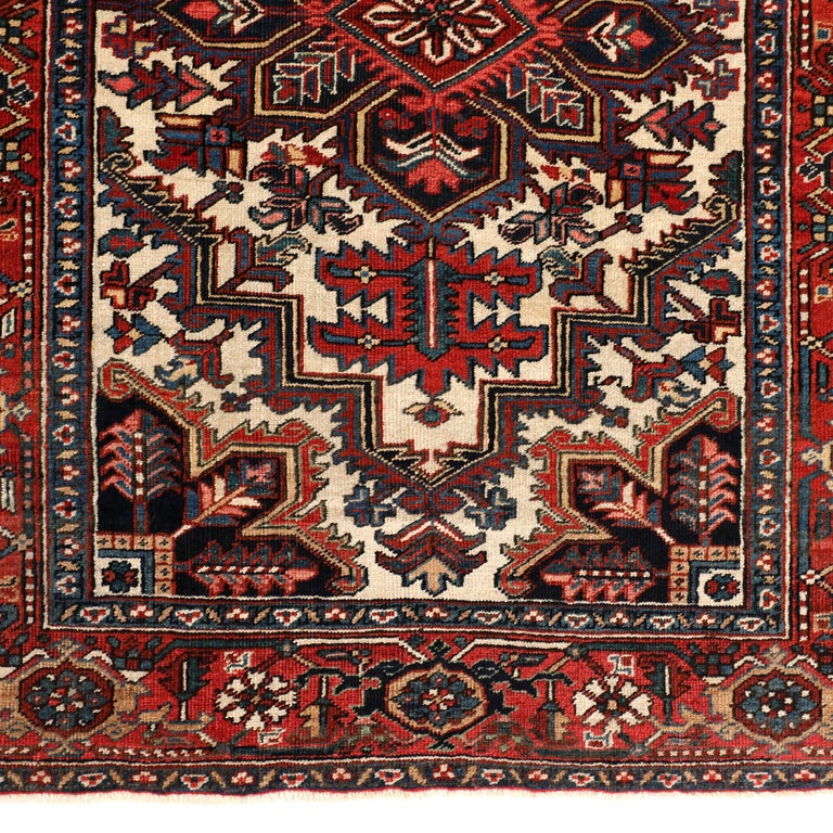 Antique 1920s Heriz Persian Rug, 5x7 at 1stDibs