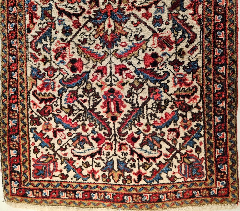 Vintage Persian Heriz Runner, 2' 10" x 8' 7" For Sale at 1stDibs