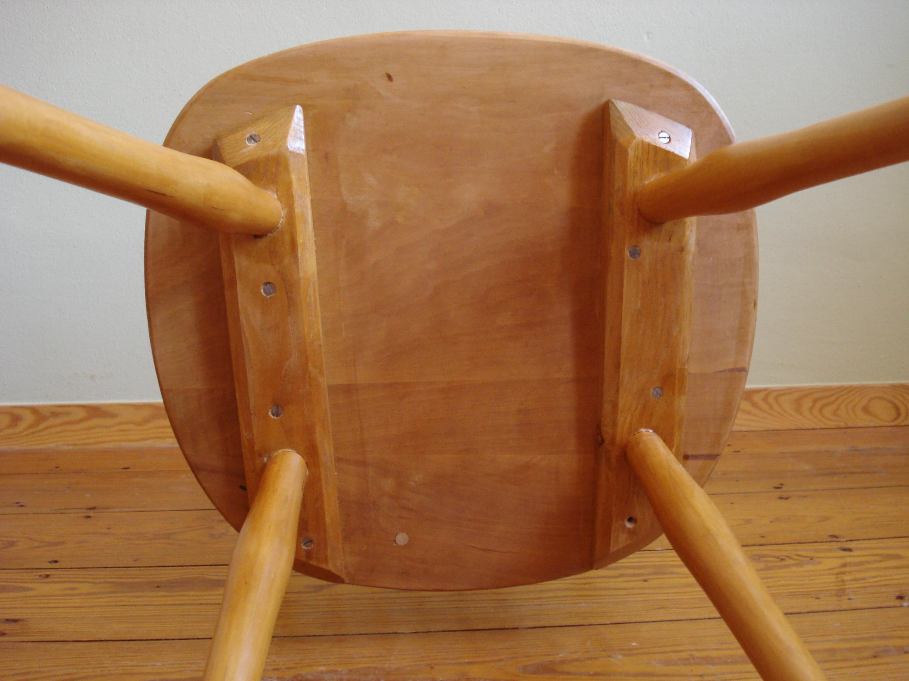 Vintage Hermann Fleiner dining chair by Albert Haberer For Sale at 1stDibs