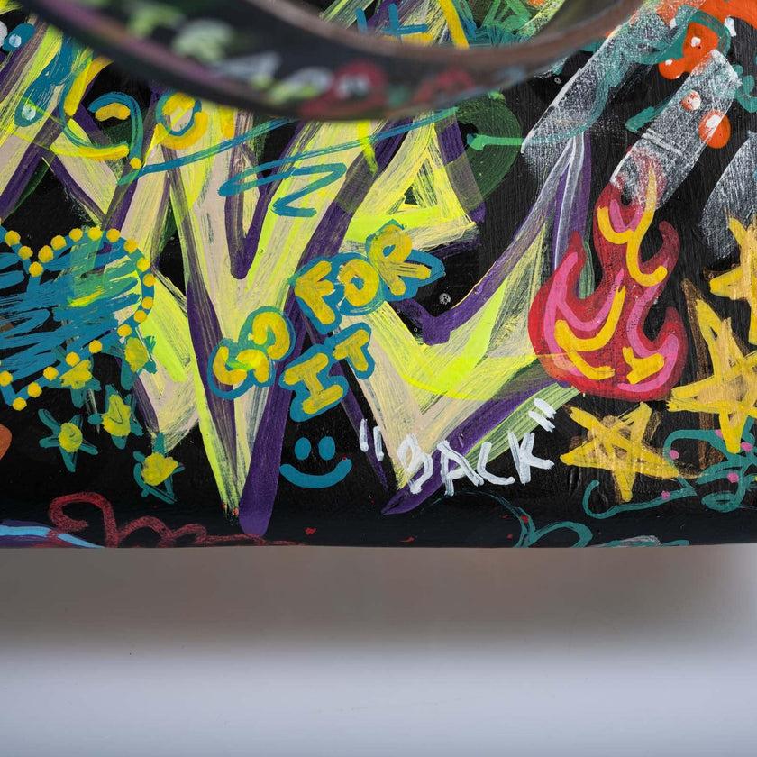 Vintage Hermès Custom Painted ‘Graffiti’ Mini Kelly 20 with Gold ...