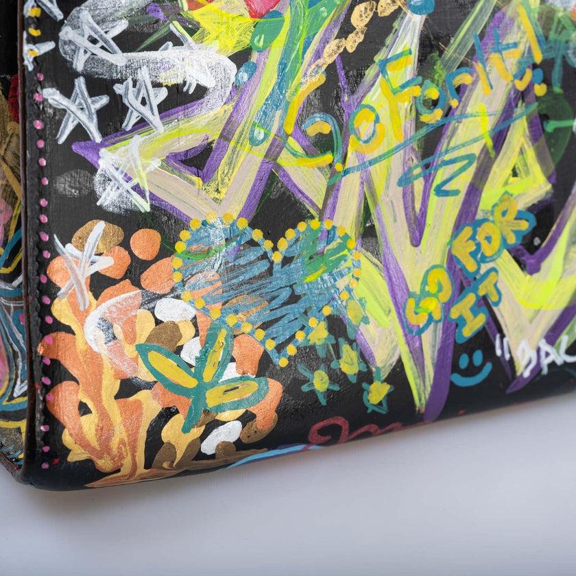 Vintage Hermès Custom Painted ‘Graffiti’ Mini Kelly 20 with Gold ...