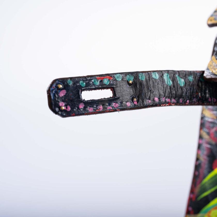 Vintage Hermès Custom Painted ‘Graffiti’ Mini Kelly 20 with Gold ...