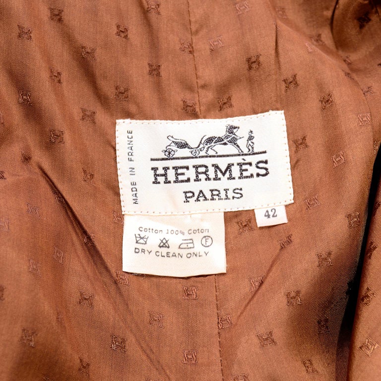 Hermes 1979 Le Bien Aller by Jean de Fougerolle Fox Hunt Silk Jacket ...