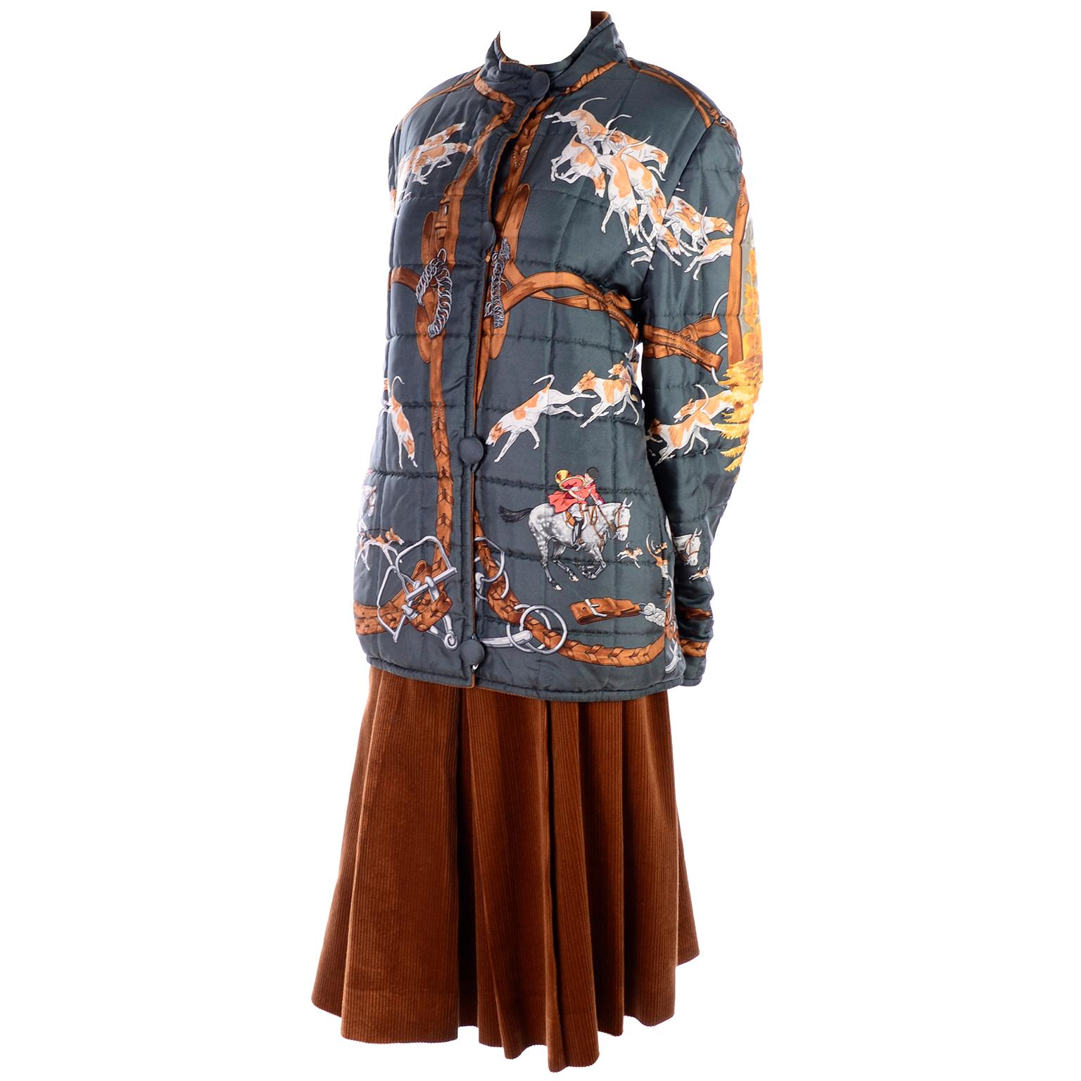 HERMES MEN'S REVERSIBLE SILK BOMBER JACKET at 1stDibs | hermes silk ...