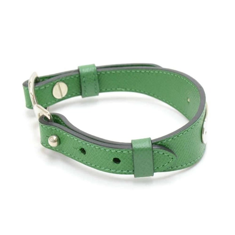 Vintage Hermes Green Leather Dog Collar and Leash at 1stDibs | hermes ...
