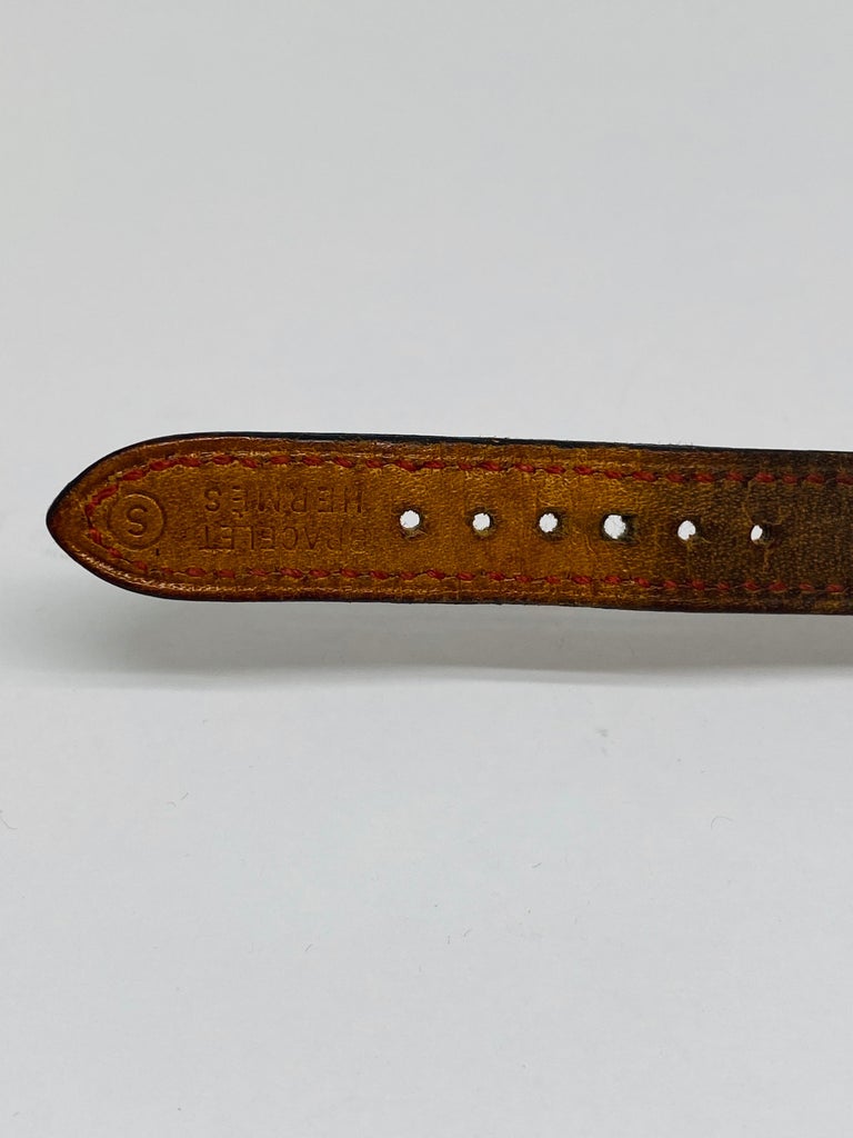 Vintage HERMES Kelly Gold Padlock Wrist Watch Red Animal Skin Strap ...