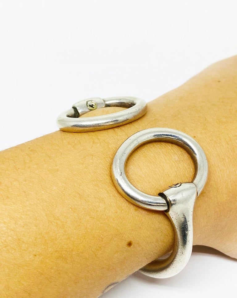 Vintage Hermès Sterling Silver Bangle Bracelet at 1stDibs | vintage ...
