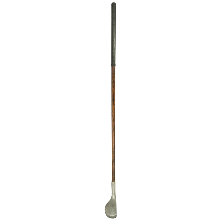 Vintage Hickory Golf Club, Braid Mills Long Nose Putter at 1stDibs