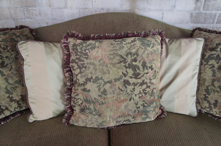 Vintage Hickory White Serpentine Camel Back Traditional Rolled Arm Sofa ...