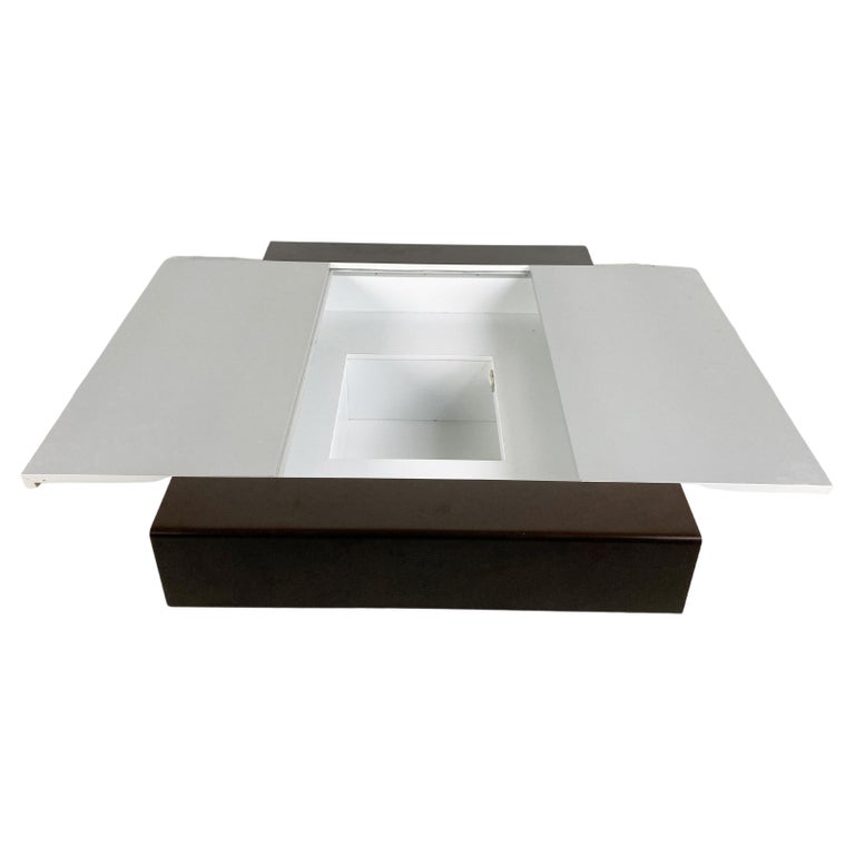 Vintage hidden bar coffee table, 1970s For Sale at 1stDibs