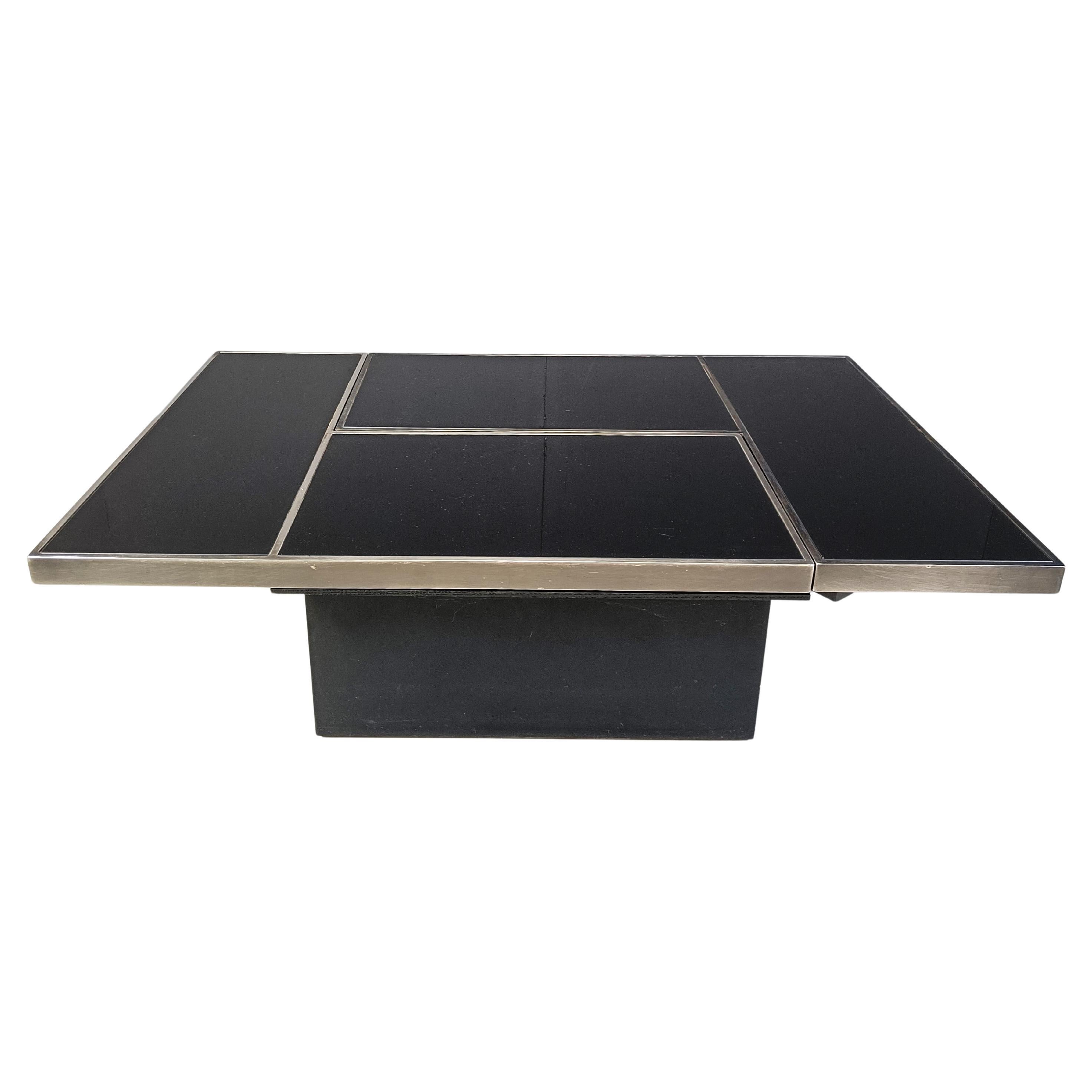 Extendable Coffee Table With Hidden Bar, 1970's at 1stDibs