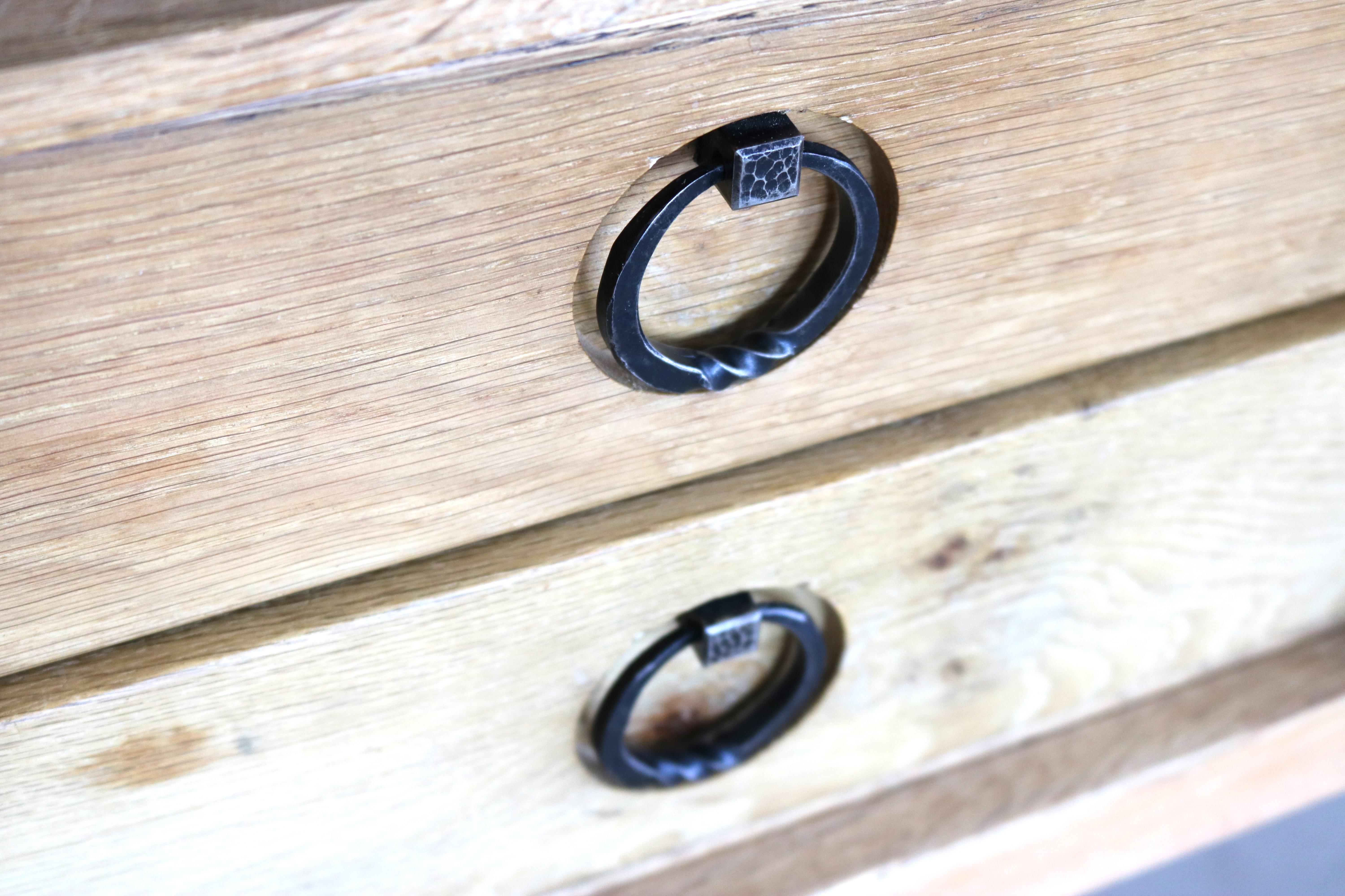 Vintage High Board Brutalist Wall Cabinet, 1960s, Danish at 1stDibs