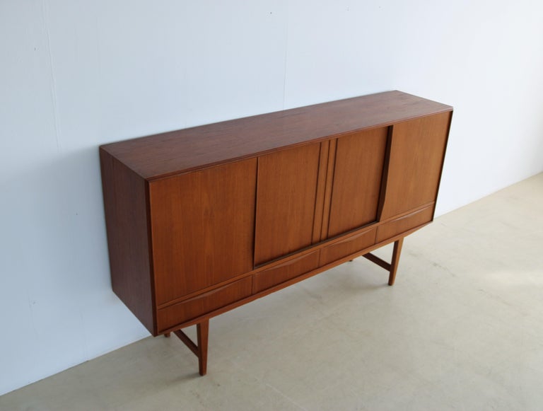 Vintage High Board Wall Cabinet E.W. Bach Danish For Sale at 1stDibs