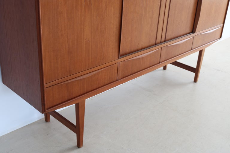 Vintage High Board Wall Cabinet E.W. Bach Danish For Sale at 1stDibs