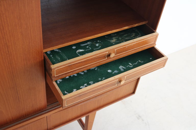 Vintage High Board Wall Cabinet E.W. Bach Danish For Sale at 1stDibs