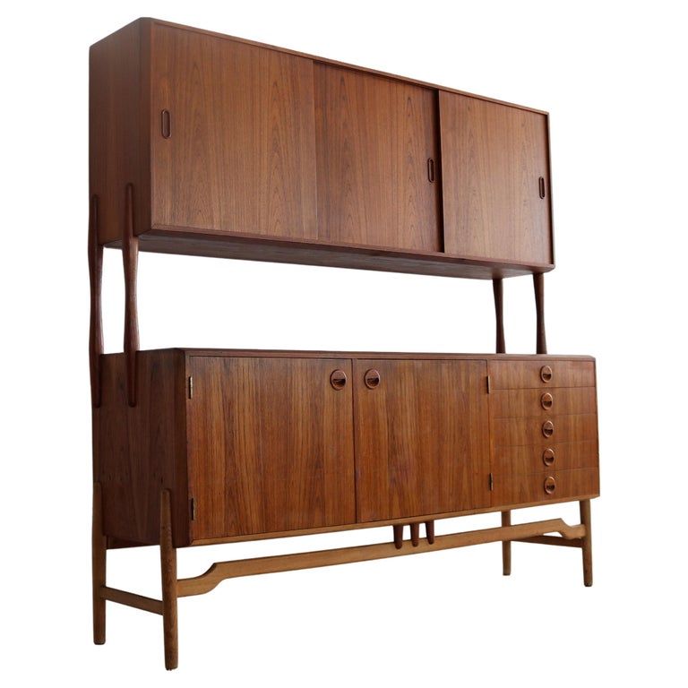 Vintage High Board Wall Unit Ahlstrom Osakeyhtio For Sale at 1stDibs