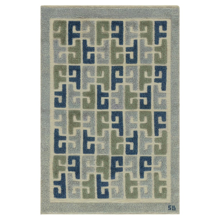Midcentury Swedish Rug by Sigvard Bernadotte at 1stDibs