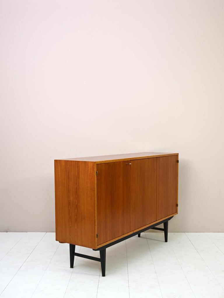 Vintage High Sideboard / Highboard Scandi For Sale at 1stDibs