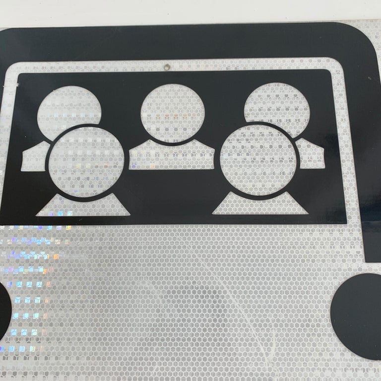 Vintage Highway Carpool Sign For Sale at 1stDibs