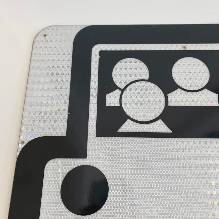 Vintage Highway Carpool Sign For Sale at 1stDibs