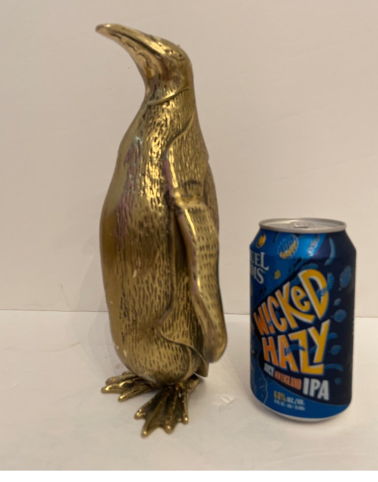 Vintage Hollywood Regency Brass Penguin Sculpture at 1stDibs