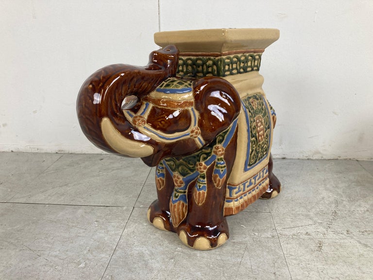 Vintage Hollywood Regency Chinese Elephant Plant Stands, set of 3 ...