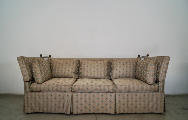Vintage Hollywood Regency Knole Sofa For Sale at 1stDibs