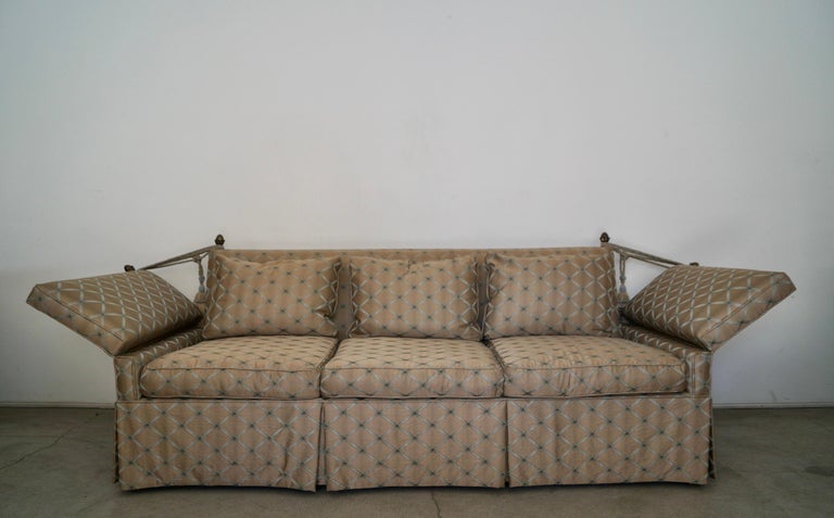 Vintage Hollywood Regency Knole Sofa For Sale at 1stDibs