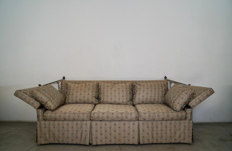 Vintage Hollywood Regency Knole Sofa For Sale at 1stDibs