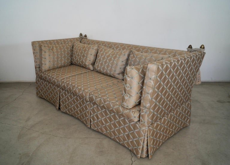 Vintage Hollywood Regency Knole Sofa For Sale at 1stDibs