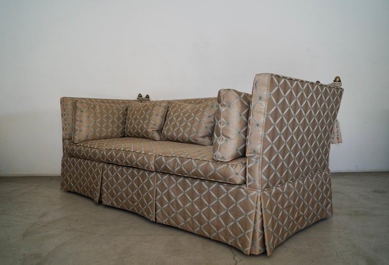 Vintage Hollywood Regency Knole Sofa For Sale at 1stDibs