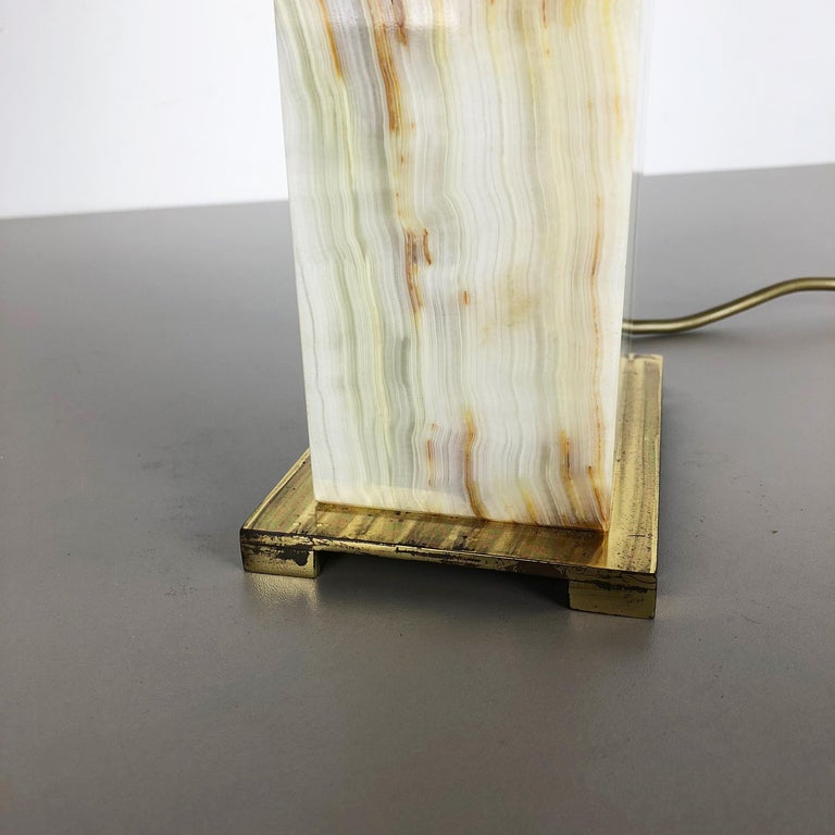 Vintage Hollywood Regency Onyx Marble Light Base Table Light, Italy ...