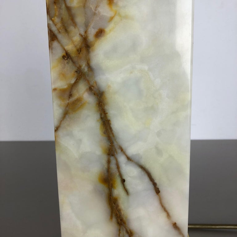 Vintage Hollywood Regency Onyx Marble Light Base Table Light, Italy ...