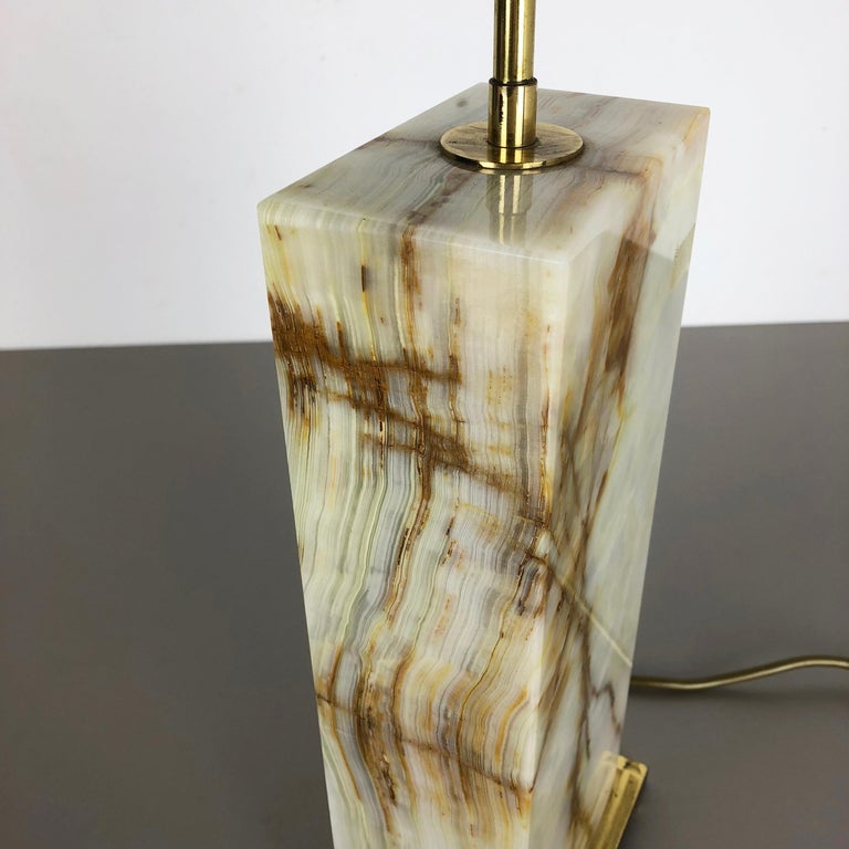 Vintage Hollywood Regency Onyx Marble Light Base Table Light, Italy ...