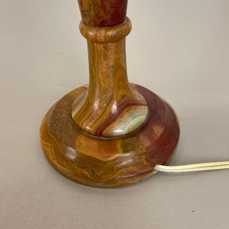 Vintage Hollywood Regency Onyx Marble Light Base Table Light, Italy ...