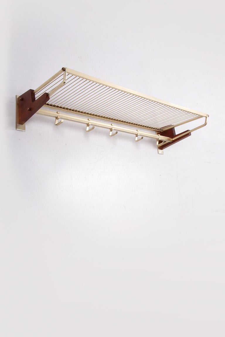 Vintage Hollywood Regency Wall Coat Rack 1960s Germany For Sale at 1stDibs
