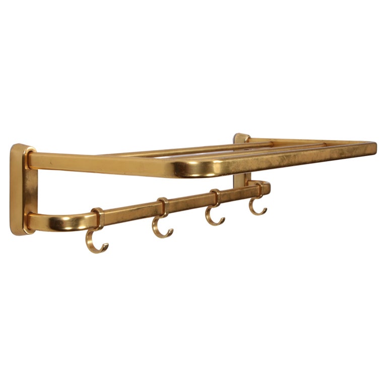 Vintage Hollywood Regency wall coat rack 1960s Germany. at 1stDibs